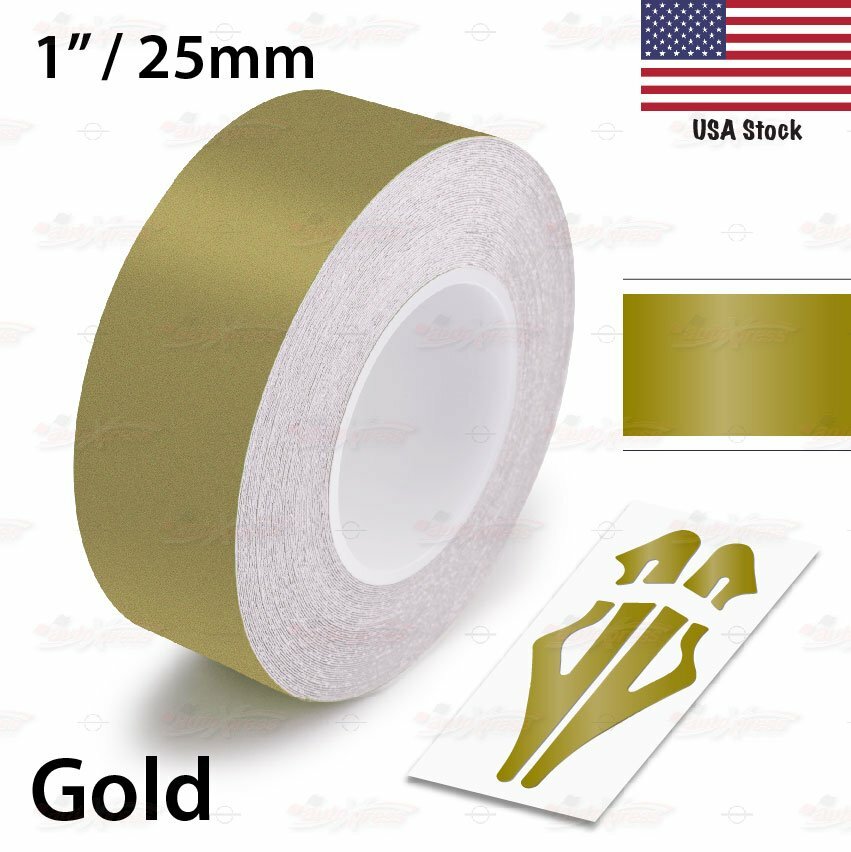 1" Roll Vinyl Pinstriping Pin Stripe Solid Line Car Trim Tape Decal ...