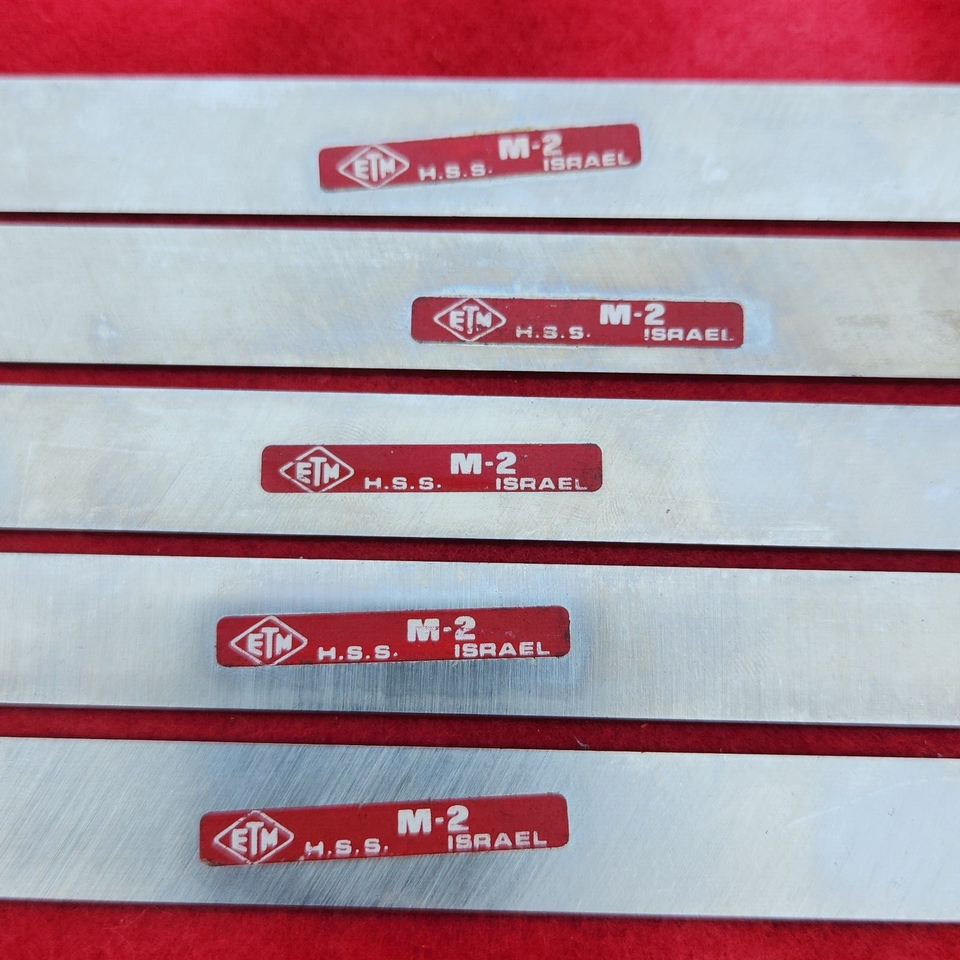 Lot of 5ea ETM M-2 Molybdenum HSS 5" x 5/8" x 3/32" Lathe Cutter Tool ...
