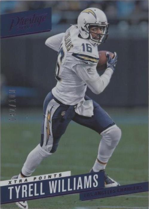 2017 Panini Prestige - Tyrell Williams #89 Xtra Points Purple /100 for ...