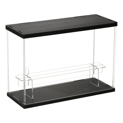 2 Tier Acrylic Display Case with LED Light Transparent Dustproof ...