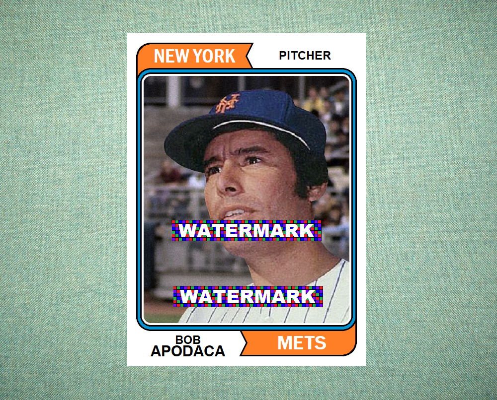 Bob Apodaca New York Mets 1974 Style Custom Baseball Art Card | eBay