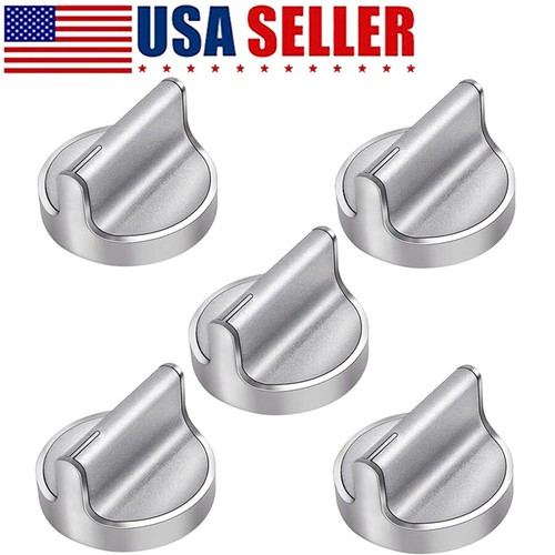 5pcs W10594481 Stainless Steel Cooker Stove Control knob for WhirlPool ...