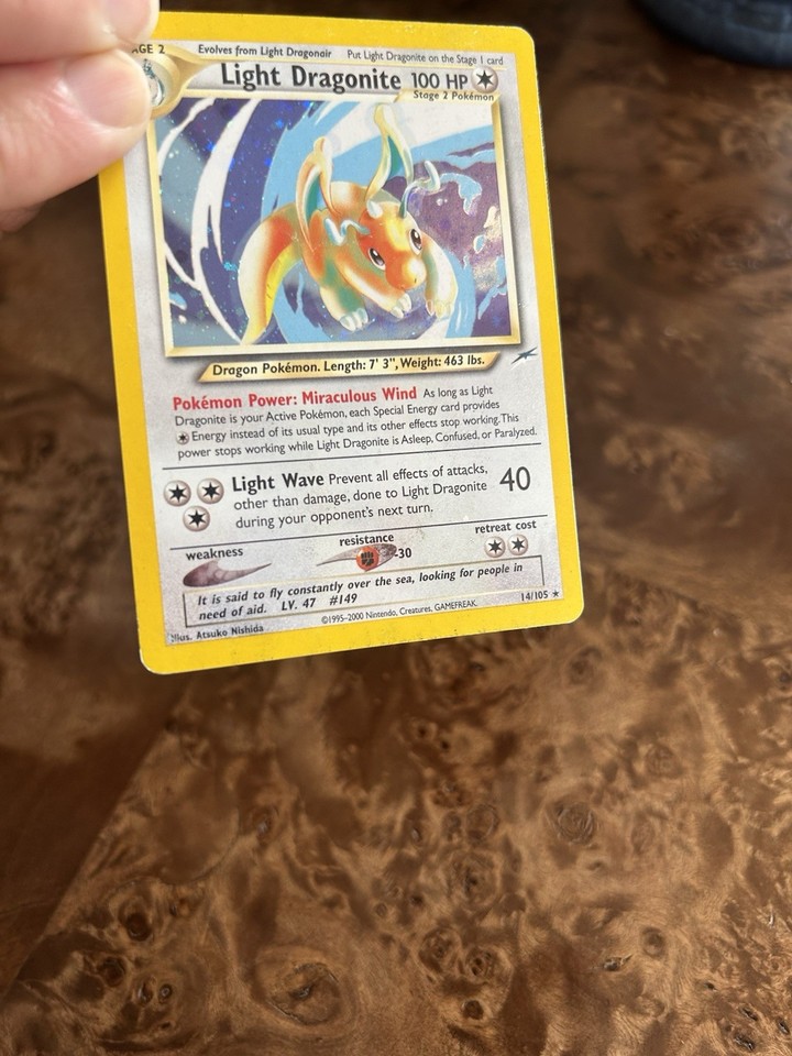 Light Dragonite 14/105 Neo Destiny Holo | eBay