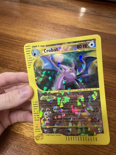 Crobat #10/12 - Pokemon Jumbo Box Topper - Skyridge Crystal English ...