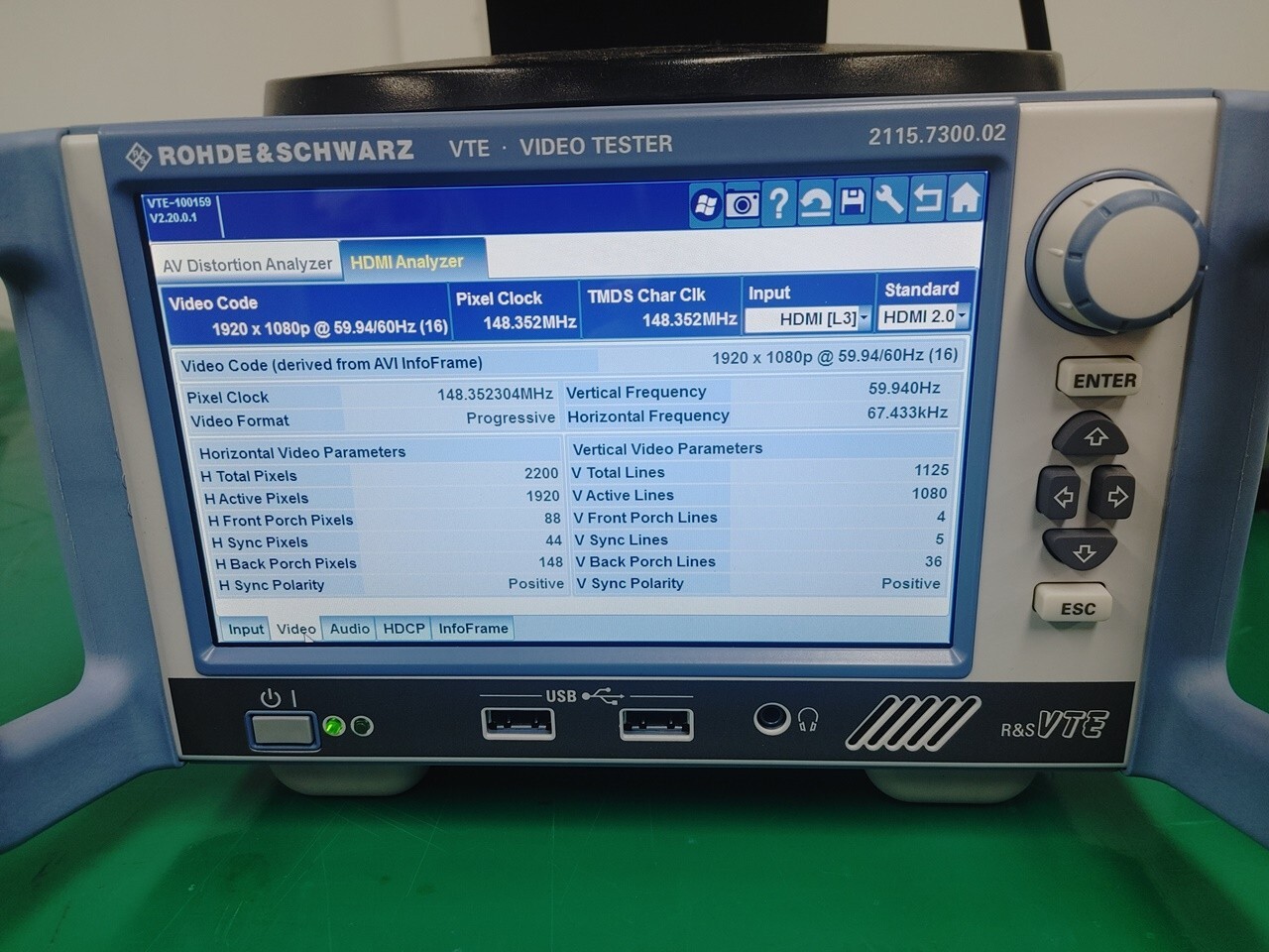 R&S VTE(2115.7300.02) Video Analyzer Win 7 opt VT-B2361/ VT-K2110/ VT ...