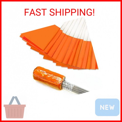 Zozen 100Pack Marking Flags, Orange Marker Flags - 15x4x5 Inch, Lawn ...