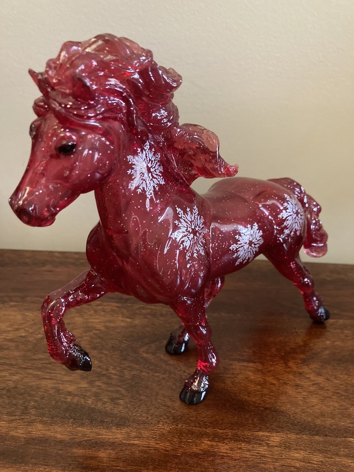 Breyer Horse Jol. Red. Web Special 2020. Icelandic Mold. Clearware. Decorator. | eBay