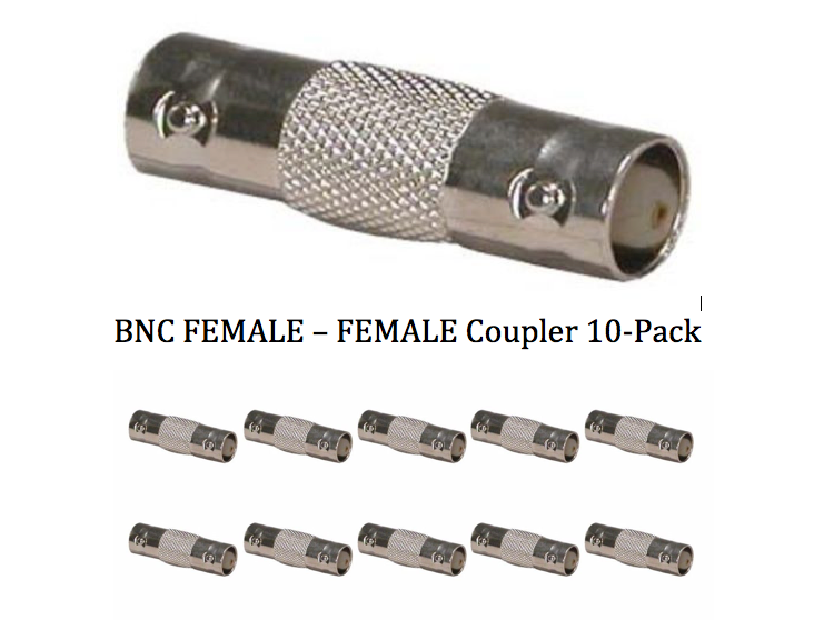 BNC Coupler Double Female Inline Couplers,75 ohm for RG59 and RG6 for ...