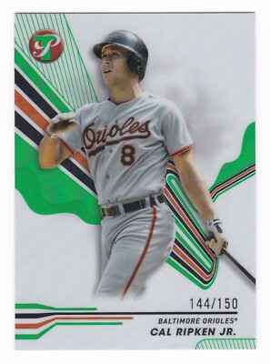 2024 Topps Pristine Cal Ripken Jr #35 Green Refractor Parallel #/150 ...