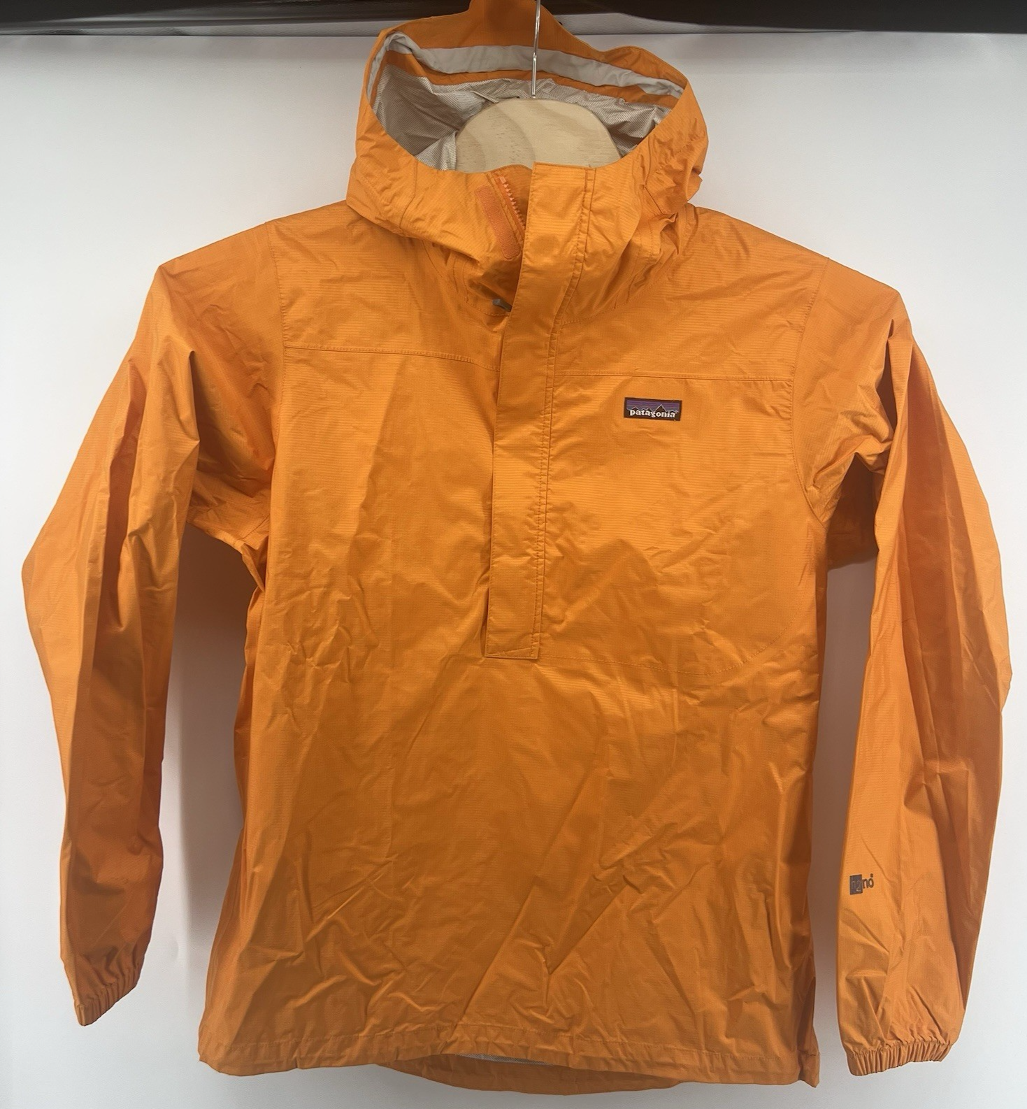 Patagonia H2No Torrentshell Pullover Mens Large Yellow/Orange *Flawed ...