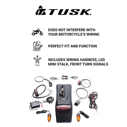 Tusk Motorcycle Enduro Lighting Kit w/Handguard Turn Signals w ...