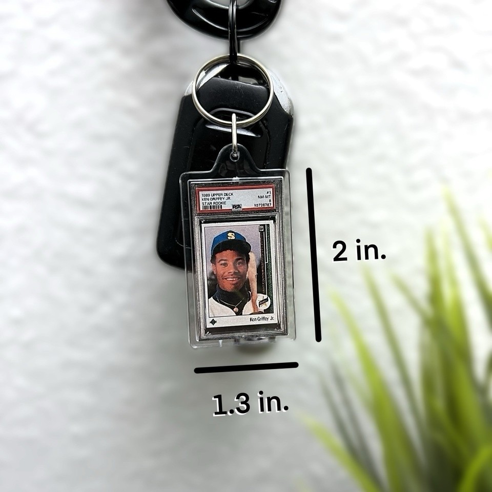 Jayden Daniels 2024 Absolute Kaboom Vertical RC Keychain Slab (1.3 in x ...