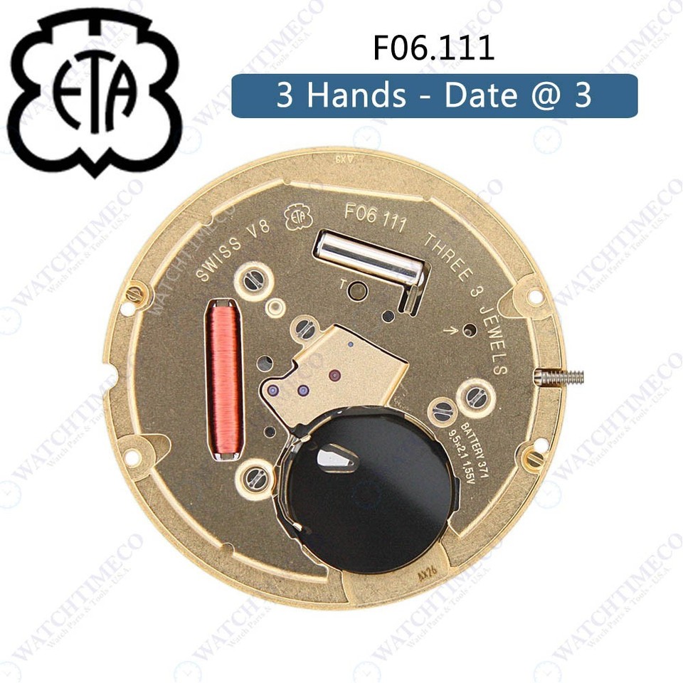 Genuine ETA F06.111 / F06.115 Watch Movement Swiss Made | eBay