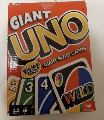 Giant Uno Playing Cards Family Party Fun Games Friends Jumbo King Size ...