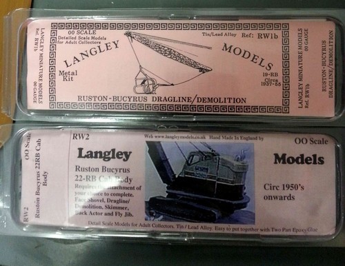 Ruston Bucyrus 22 RB Dragline Demolition 1950 RW2b UNPAINTED OO Scale ...