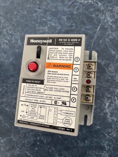 New Honeywell Oil Burner Control R8184G 4009 protectorelay 24V | eBay