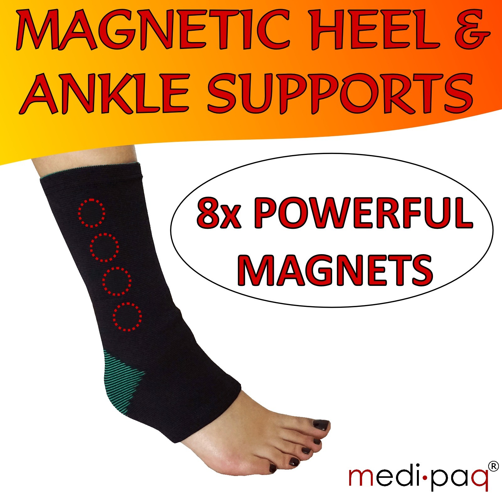 Heel Protector Socks Long Magnetic Compression Plantar Fasciitis ...