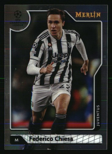 Federico Chiesa 2021-22 Merlin Chrome UEFA Champions League #54 SOCCER ...