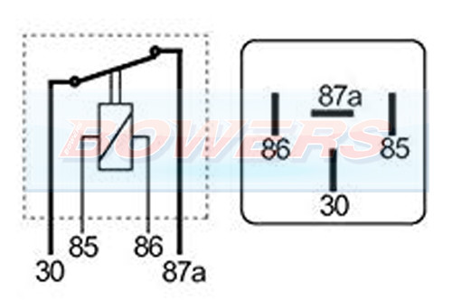 DURITE 0-727-02 12V 20A AMP 4 PIN NORMALLY CLOSED MINI RELAY WITH ...