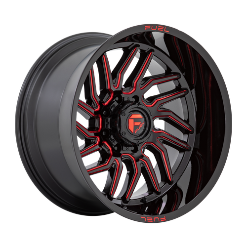22x12 Fuel D808 Hurricane Gloss Black Mill Red Tint Wheel 6x135 (-44mm) 194933186754| eBay