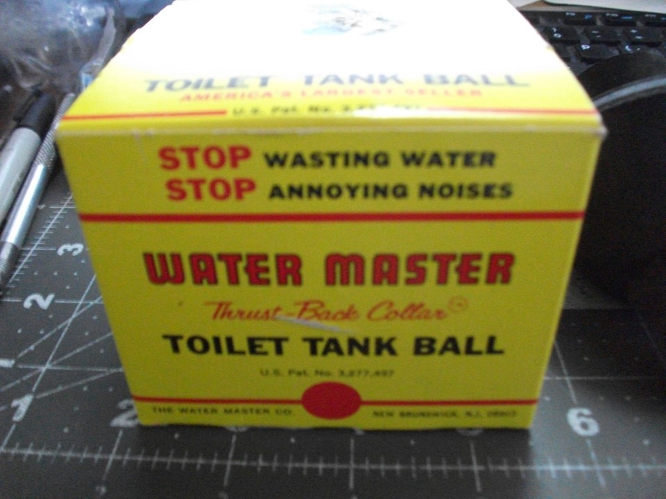 Water Master Thrust Back Collar Toilet Tank Ball Vintage NOS | eBay