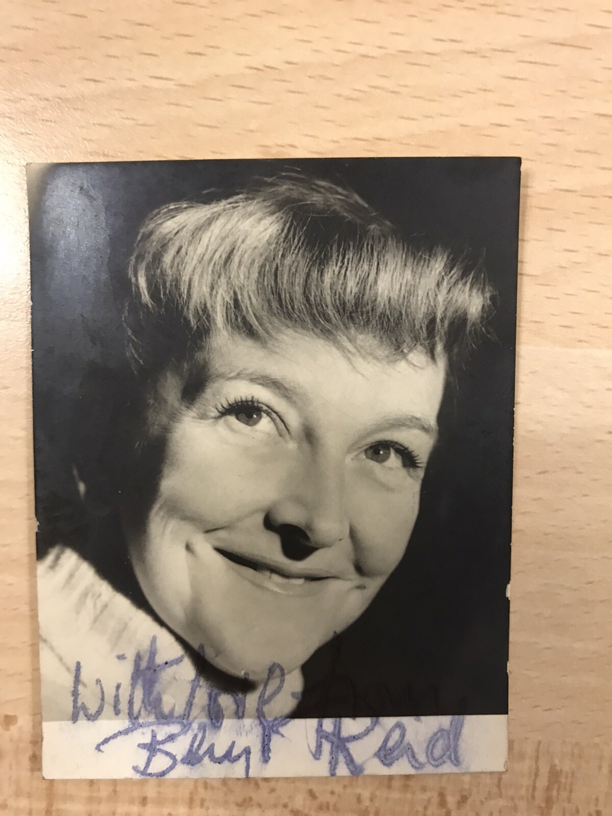 Genuine Hand Signed Photo of Beryl Reid - 7cm x 9cm | eBay UK
