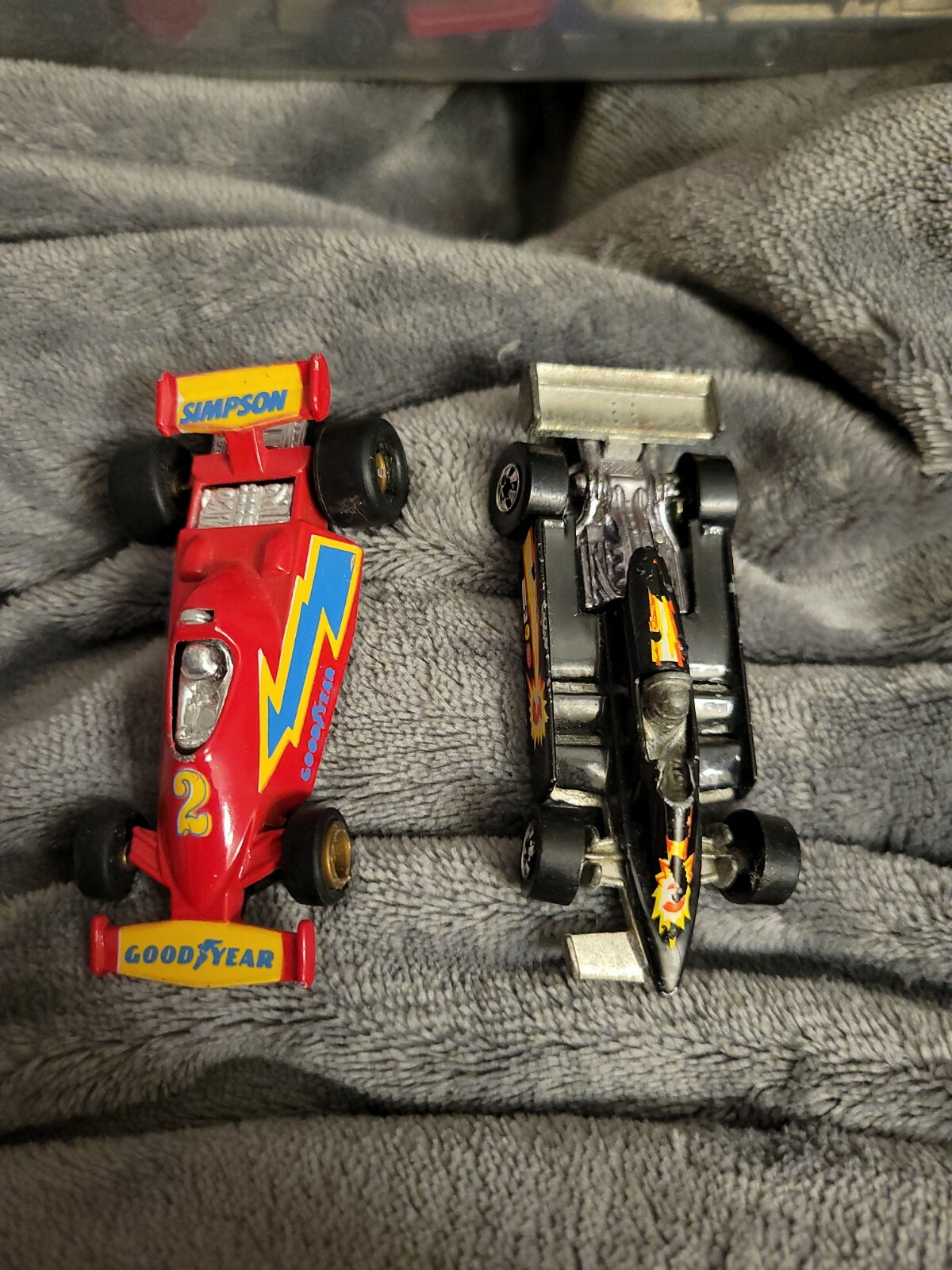 VINTAGE MC TOY FORMULA 1 RACE CAR GOODYEAR SIMPSON & 1982 Hot Wheels F1 ...