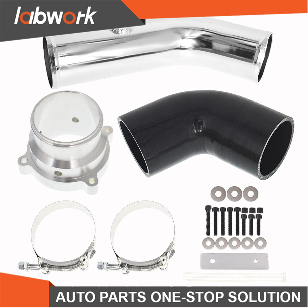 Labwork 2.75" Cold Side Intercooler Pipe & Boot Kit For Ford 6.7L V8 ...