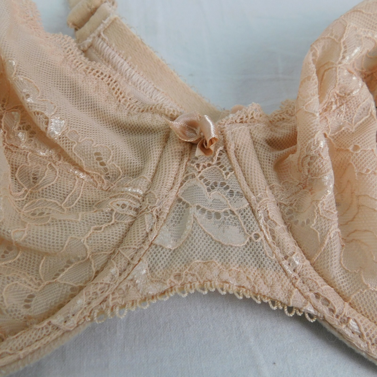 Goddess Bra 42C US Beige Unlined Underwire Nylon Blend Hook Eye Back ...