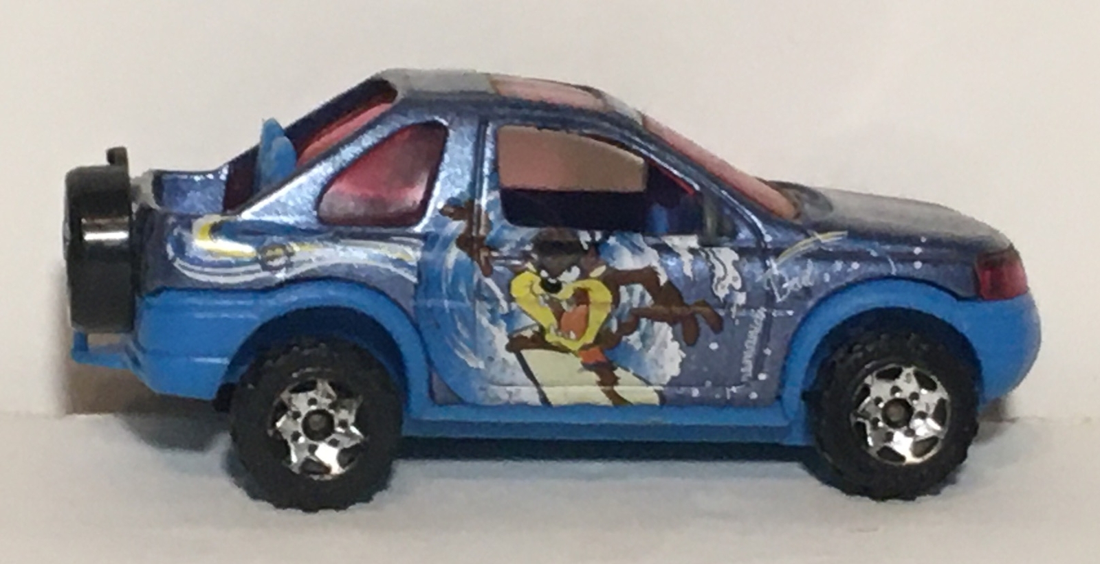 1998 MATCHBOX LAND ROVER FREELANDER TAZ TAZMANIAN DEVIL BLUE 1:59 ...