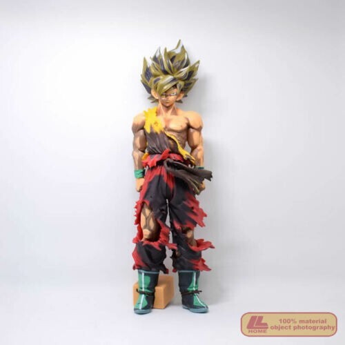 ANIME Dragon Ball Z Super Saiyan SMSP SON GOKU Carton Color 13" Figure ...