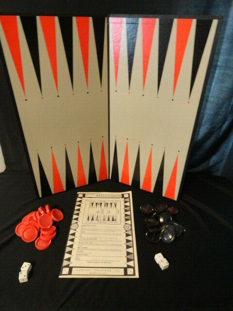 Vintage Backgammon and Acey-Deucey Board Game by Cardinal | eBay