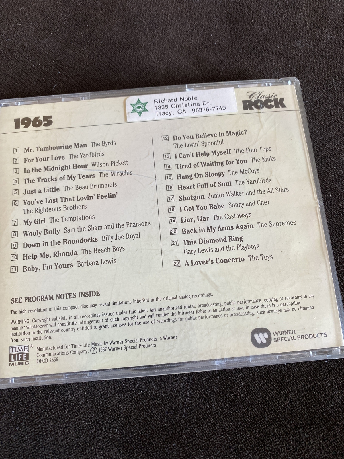 Classic Rock 1965 (CD, Time Life Music) | eBay