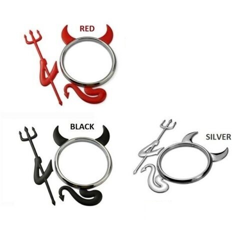 1x new Funny Car 3D Devil Style Demon Sticker Car Badge Emblem Decal ...