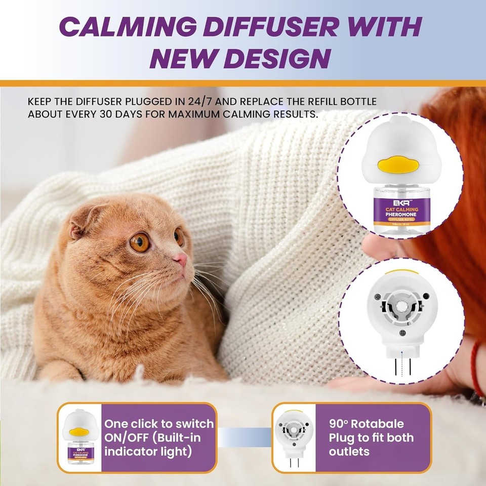 Cat Pheromones Calming Diffuser 5 in 1 Therapet Md Cat Diffuser for All ...