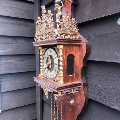 Vintage Zaanse Zaandam 8 Day Dutch Atlas Wall Clock | eBay UK