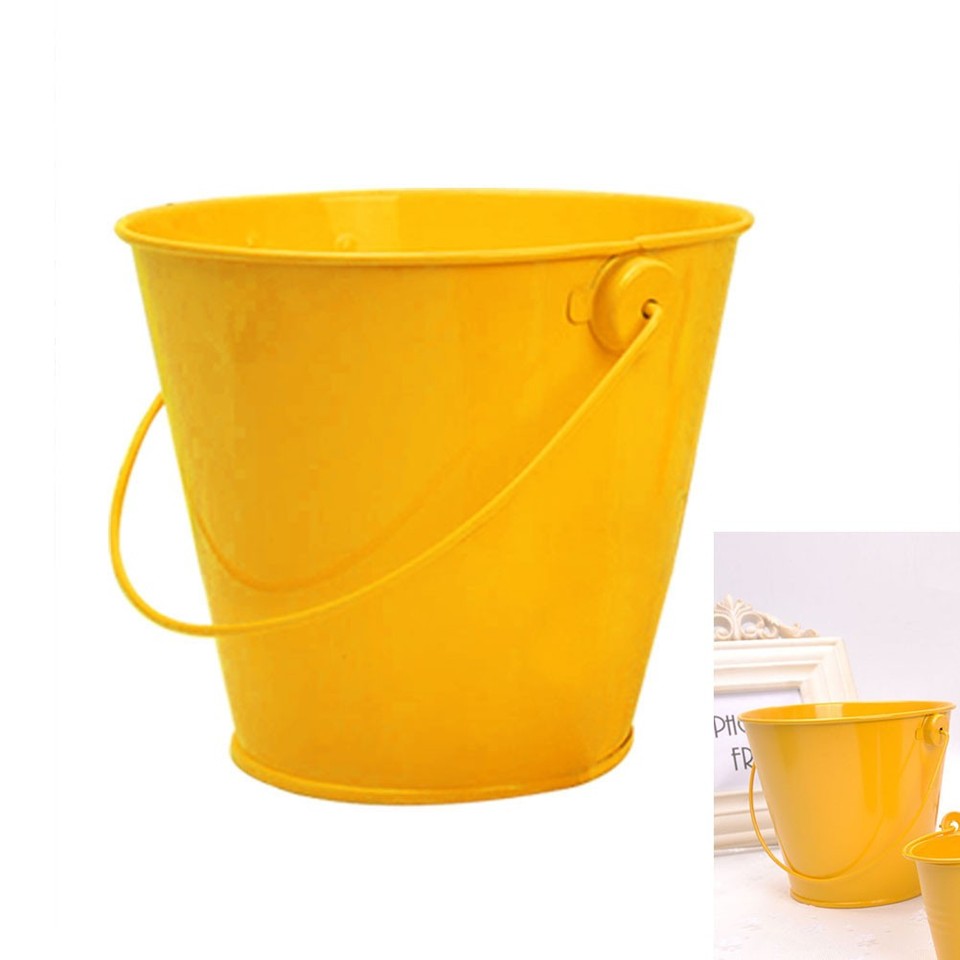 6 Pcs Decorative Bucket Candy Buckets Tins with Lids Baby Shower Pot ...