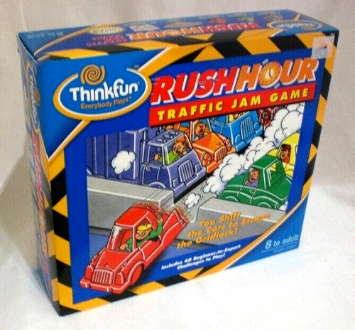 RUSH HOUR THINK FUN THINKFUN TRAFFIC JAM PUZZLE FACTORY PACKAGED ...