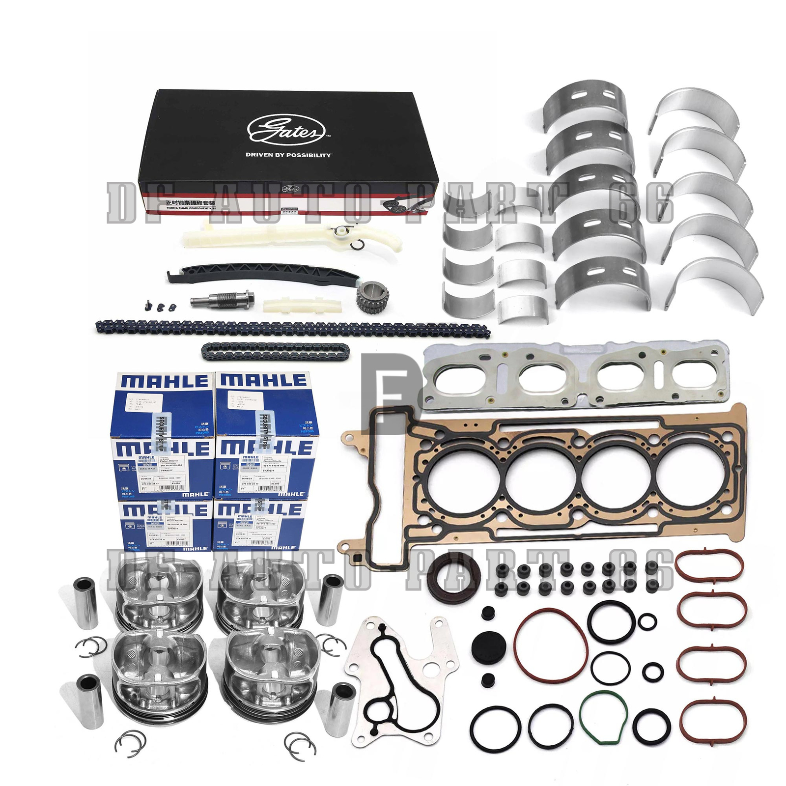 Engine Overhaul Rebuild kit For Mercedes-Benz C250 E300 W205 W212 X253 ...