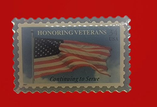 USPS Honoring Veterans Collectable Lapel Pin -"Continuing to Serve ...