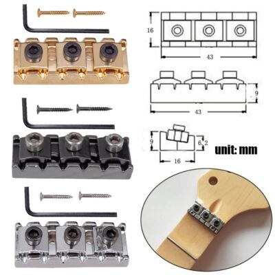 Guitar Strings Locking System with Screws Nut Block Tremolo Bridge ...