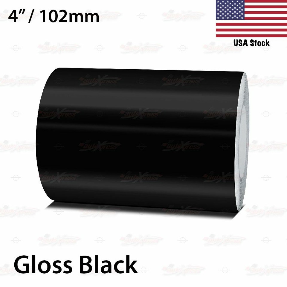 GLOSS BLACK Roll Vinyl Pinstriping Pin Stripe Car Motorcycle Tape Decal ...