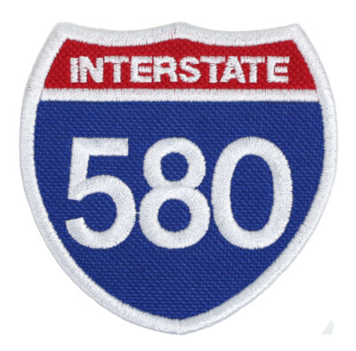 Interstate 580 Freeway Embroidered Patch Iron-On Sew-On for Jacket Backpack Hat | eBay