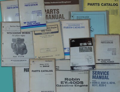 OPERATOR, SERVICE & PARTS MANUALS for ROBIN ENGINES, ASPHALT ROLLER | eBay