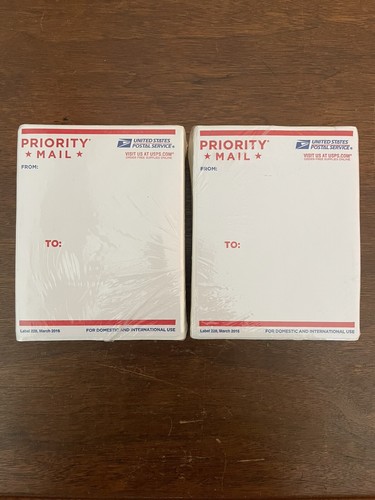 PRIORITY MAIL USPS LABEL 228 500 STICKERS BRAND NEW SEALED SHIPPING | eBay