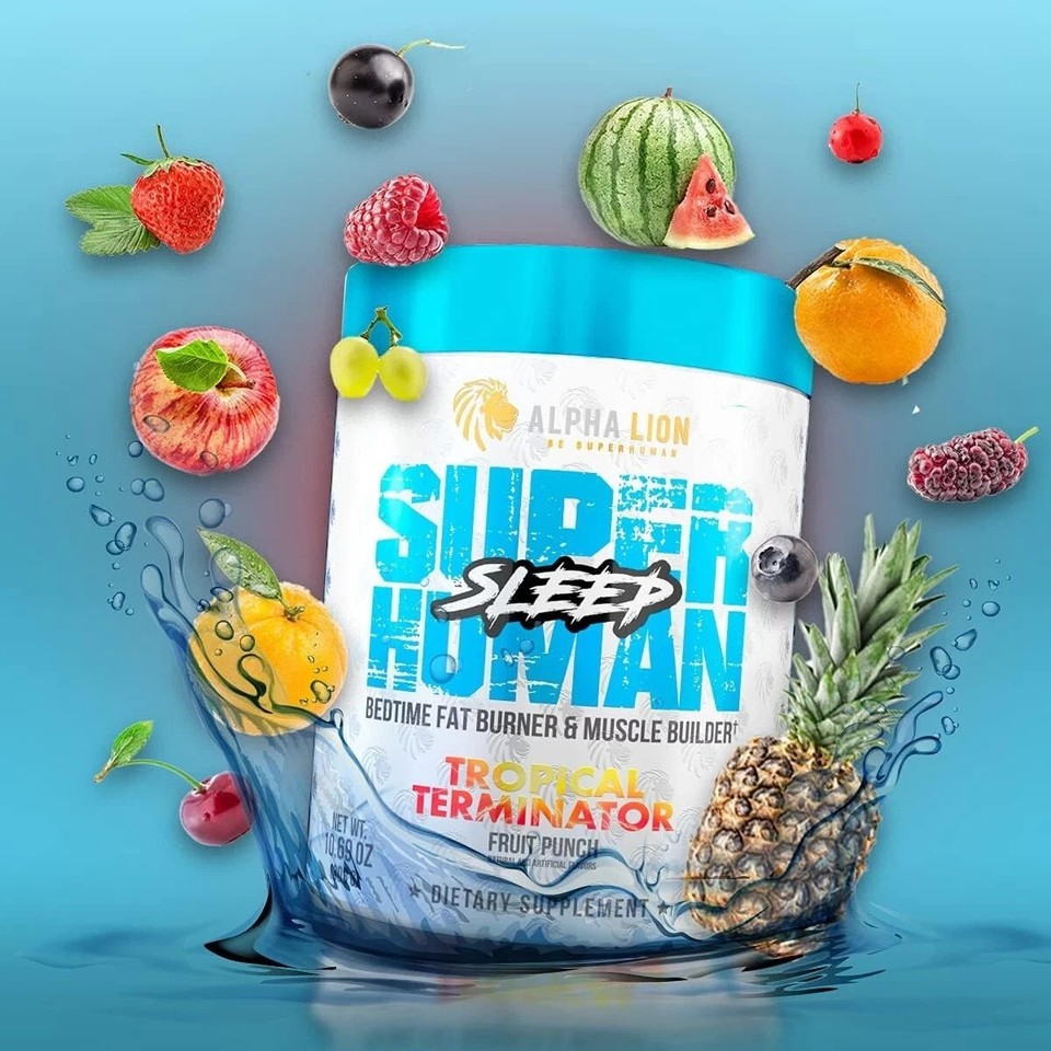 Alpha Lion Super Human Sleep Nighttime Fat Burner Sleep 30 Servings 2 ...