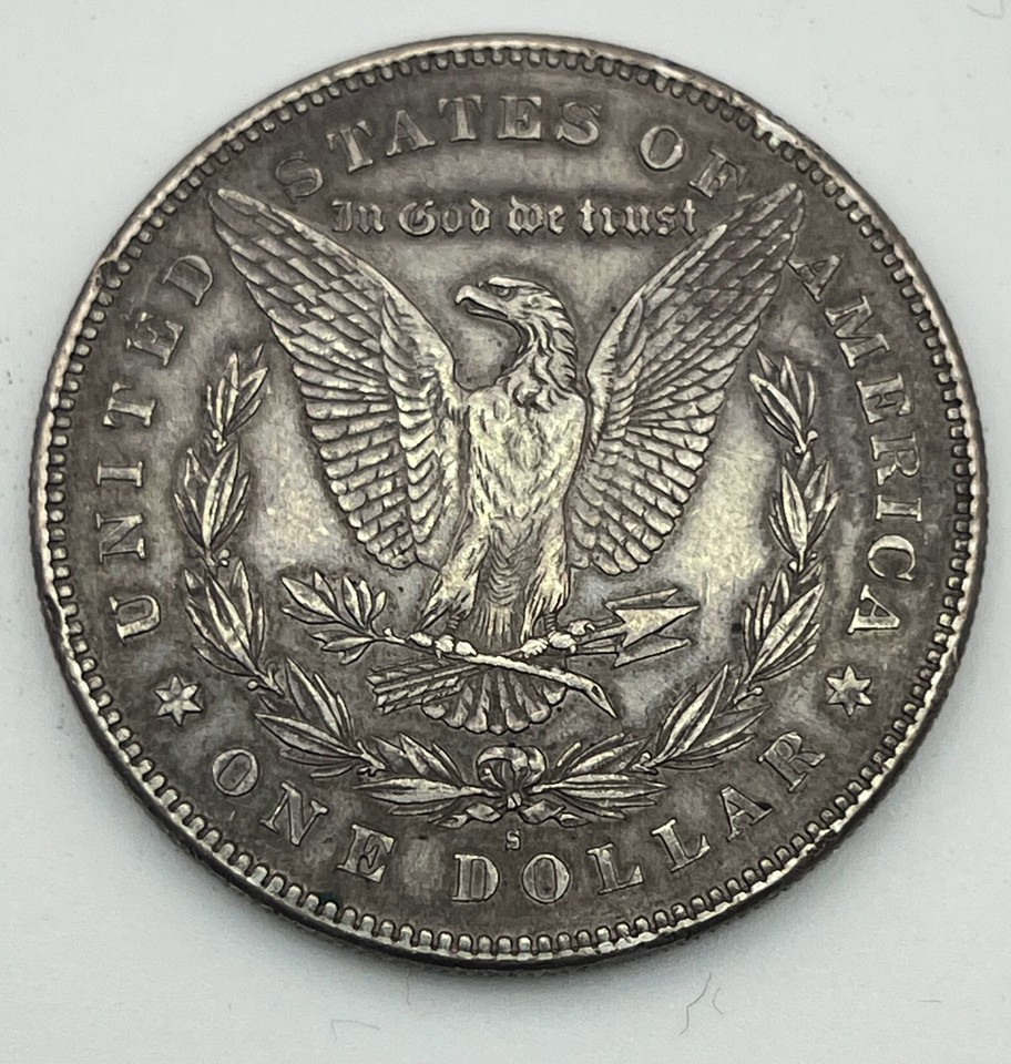 1878-S Morgan Silver Dollar USA $1 .900 90% Dark Toning Toned XF Extra ...