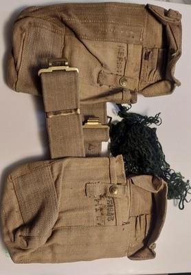 British P37 Webbing Ammo Pouches Belt | eBay