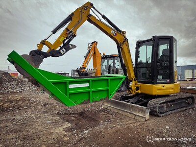 Bear Iron Works 1cy Mini Excavator Backhoe Rock Bedding Box Stone Boat ...