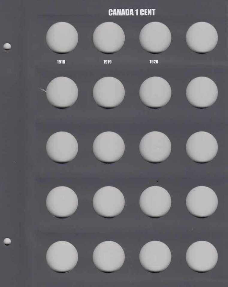 Album For Canada Large 1 Cent 1858-1920 Coins Lighthouse Vista Book ...